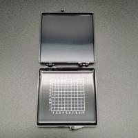 China Permanent Antistatic Sticky Gel Box 55x55x10mm for IC Components, Graphite & Diamonds with Custom Grid Design for sale