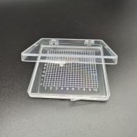 China Sapphire Transparent Gel Carrier Sticky Box 85x85x13mm with ESD Protection for Semiconductor Packaging for sale