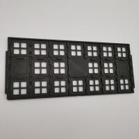 China SGS Plastic Black ESD JEDEC Matrix Trays 135.9x322.6mm for IC Components with 20-PCS Capacity for sale