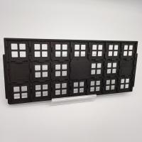 China SGS Plastic Black ESD JEDEC Matrix Trays 135.9x322.6mm for IC Components with 20-PCS Capacity for sale