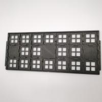 China SGS Plastic Black ESD JEDEC Matrix Trays 135.9x322.6mm for IC Components with 20-PCS Capacity for sale