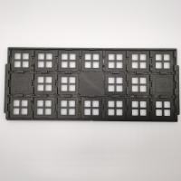 China SGS Plastic Black ESD JEDEC Matrix Trays 135.9x322.6mm for IC Components with 20-PCS Capacity for sale