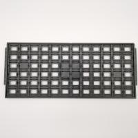 China Custom JEDEC Matrix Trays for FBGA IC Loading - 322.6x135.9mm Size, 54 Cavity Capacity, ESD & RoHS Compliant for sale