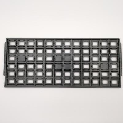 China Custom JEDEC Matrix Trays for FBGA IC Loading - 322.6x135.9mm Size, 54 Cavity Capacity, ESD & RoHS Compliant for sale