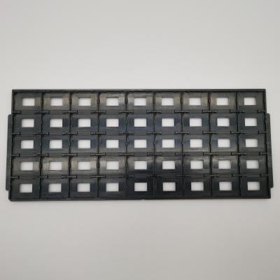 China Custom High Temperature JEDEC Tray 322.6x135.9mm with 45 Cavities for Optical Devices & PCB Modules for sale