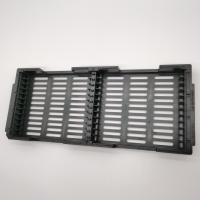 China ESD Black Plastic Matrix Trays for Connector Storage 135.9x322.6x30.4mm with 24 Cavities and 150°C Temperature Resistance for sale