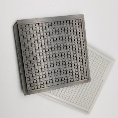 China Reusable Plastic IC Chip Tray 2 Inch 56 Cavity ABS Material ROHS Certified for Semiconductor Packaging for sale