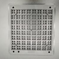 China SGS Approved Reusable Stackable ESD Safe Tray 119x133x6mm Black 64 Cavity for sale