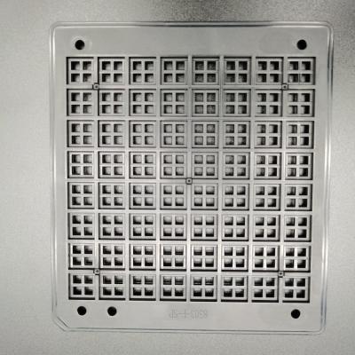 China SGS Approved Reusable Stackable ESD Safe Tray 119x133x6mm Black 64 Cavity for sale