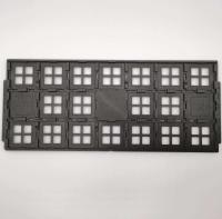 China SGS Plastic Black ESD JEDEC Matrix Trays 135.9x322.6mm for IC Components with 20-PCS Capacity for sale