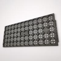 China ROHS Black ESD JEDEC Tray 322.6x135.9mm for LGA IC Chips with 150°C Temperature Resistance for sale