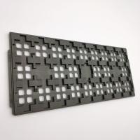China PPE Black ESD JEDEC IC Tray 322.6x135.9mm for LGA Chip Package with 150°C Temperature Resistance for sale