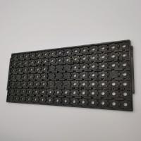 China Custom Black JEDEC Tray Anti-Static Components Matrix Trays 322.6x135.9mm with 105 Cavities for BGA CSP QFP QFN for sale