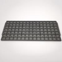 China Custom Black JEDEC Tray Anti-Static Components Matrix Trays 322.6x135.9mm with 105 Cavities for BGA CSP QFP QFN for sale