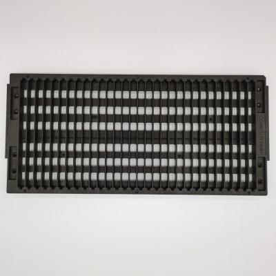 China Custom Static Black Matrix JEDEC IC Trays MPPO 322.6×146.9mm with 30 Cavities for Semiconductor Packaging for sale