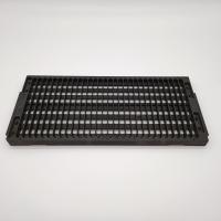 China Custom Static Black Matrix JEDEC IC Trays MPPO 322.6×146.9mm with 30 Cavities for Semiconductor Packaging for sale