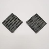 China ESD PC Bare Die Trays 50.8x50.8mm with 48 Cavities for Wafer Die Packaging for sale