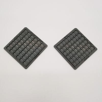 China ESD PC Bare Die Trays 50.8x50.8mm with 48 Cavities for Wafer Die Packaging for sale