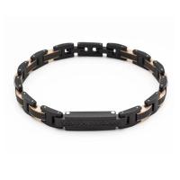 China Adjustable Engraved Magnetic Stainless Steel Custom Bracelet for sale