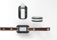 China Custom Men's Carbon Fiber Jewelry Set Ring And Pendant Set Stainless Steel Bracelet for sale