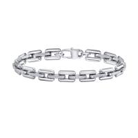 China Men's Bracelet with Inlay Setting Technology and 316L Stainless Steel for sale