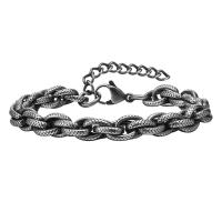 China Stocked 316L Stainless Steel Bracelet for Men Classic Style Sample Making for sale