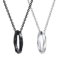 China Elegant Fashion Style Silver Stainless Steel Round Pendant Necklace with Roman Numerals and customized logo for sale