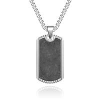 China Stainless Steel Blank Diamond Pendants Non Tarnish Necklaces with Link Chain Type for sale