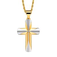 China Jewelry Main Material Stainless Steel Bible Prayer Cross Pendant with Chain Necklace for Men Anniversary Occasion for sale