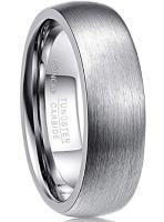 China 8mm Satin Finish Tungsten Carbide Men's Wedding Rings The Perfect Choice for Your Special Day for sale
