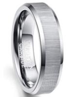 China 6MM/8MM Polished Tungsten Steel Carbide Wedding Engagement Rings with Setting Inlay Technology for Men's Fashion Jewelry for sale