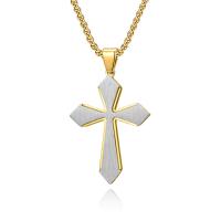 China Stainless Steel Cross Shape Men's Fashion Necklace for Jewelry for sale