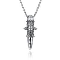 China Skull Shape Stainless Steel and Gold Pendants Necklaces for Men Jewelry for sale