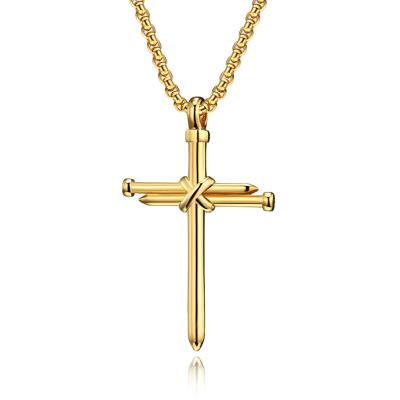 China Fashion Stainless Steel Chain Necklace Men's Jewelry Gold Plated Spiral Pendant Necklaces for Men Hip Hop Party Anniversary Gift for sale