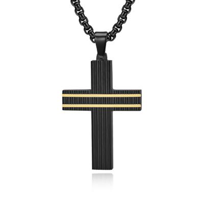 China Fashion Stainless Steel Chain Necklace Men's Jewelry Gold Plated Spiral Pendant Necklaces for Men Hip Hop Party Anniversary Gift for sale