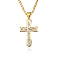 China Blue and Gold Metal Prayer Choker for Men Stainless Steel Link Chain Necklaces Fine Jewelry Anniversary Occasion for sale