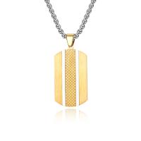 China Satin and Polished Square Religious Necklace Men's Cross Stainless Steel Christian Jewelry for Anniversary Occasion for sale