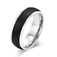 China New Style Custom made Engagement Rings Forged Carbon Fiber Jewelry Main Material Plated Gold Rings and Rose Gold  Forged Carbon Wedding Band for Men for sale