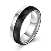 China 2025 New Arrival Custom Wedding Bands Plated Gold and Rose Gold Forged Carbon Fiber Wedding Bands Mens bands for sale