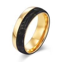 China Custom Wedding Rings Fashion Men Jewelry and Rose Gold Forged Carbon Fiber Wedding Bands Mens Bands for Party Occasion 2025 for sale