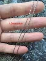 China Hot Selling 1.2mm And 1.9mm Wide O Loops Titanium Chain Custom Color Titanium Chain | Electric Black / Anodized Blue | Grade 1 for sale