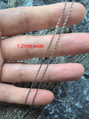 China Hot Selling 1.2mm And 1.9mm Wide O Loops Titanium Chain Custom Color Titanium Chain | Electric Black / Anodized Blue | Grade 1 for sale