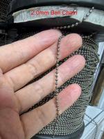 China Best Selling 2.0mm and 2.4mm Ball Chain Titanium Accessories Stock Available – TA1 Titanium Chain | Custom Color Surface Treatment for sale