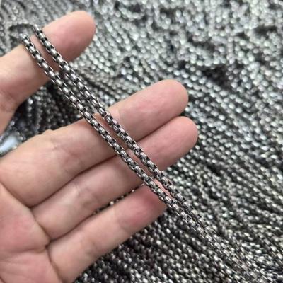 China Hot Sale Box Chain Titanium Chain Titanium Accessories for Men's Chain In Stock for sale