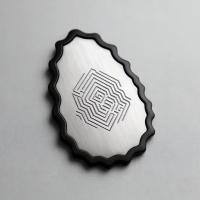 China Masculine Men's Pendant:Thick metal frame,solid black,embodies masculinity for sale