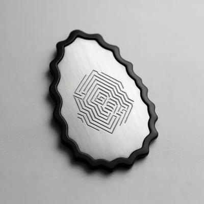 China Masculine Men's Pendant:Thick metal frame,solid black,embodies masculinity for sale