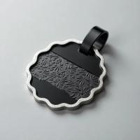 China Tailorable Foral Engraved Stainless Steel Men's Pendant for sale