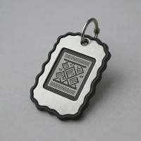 China Personalized Unique Textured Stainless Steel Men's Pendant for sale