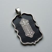China Custom-Made Vintage Pattern Stainless Steel Men's Pendant for sale