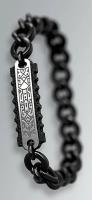 China 2025 Men Stainless Steel Bracelet Jewelry Retro/ Black Chain Man Bracelet for sale